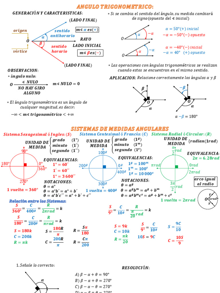 01 Sistema de Medidas Angulares | PDF