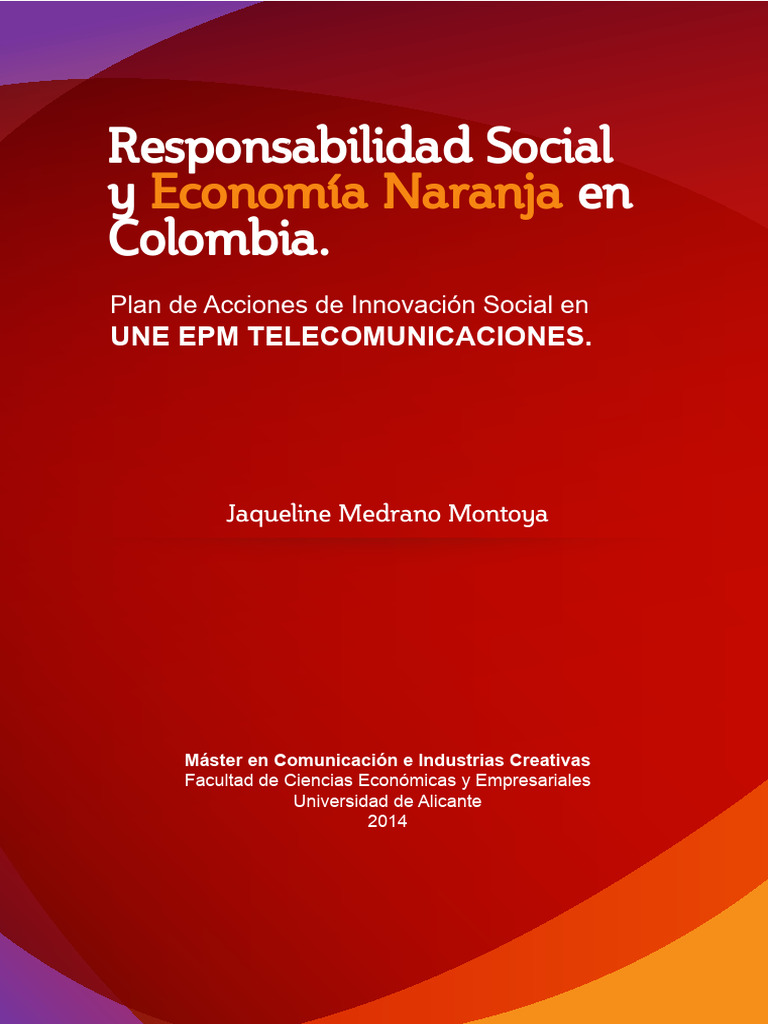 RSE y Economía Naranja en UNE EPM | PDF | Responsabilidad social ...