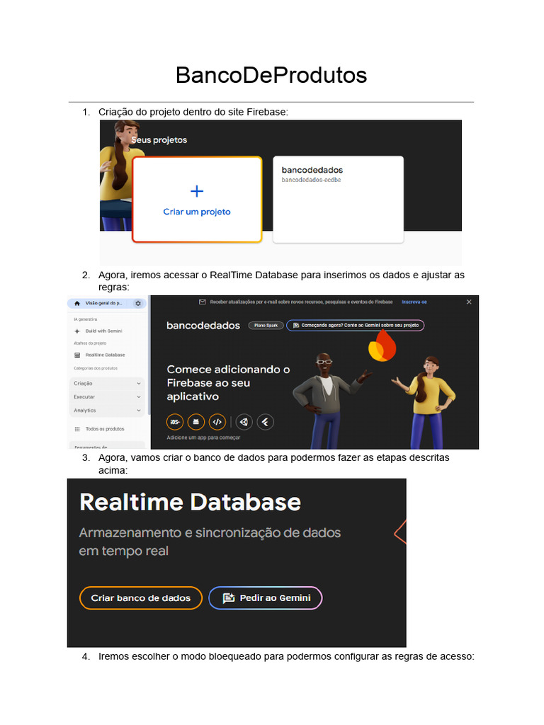 Projeto de Banco de Dados No Firebase | PDF Projeto de Banco de Dados No Firebase | PDF