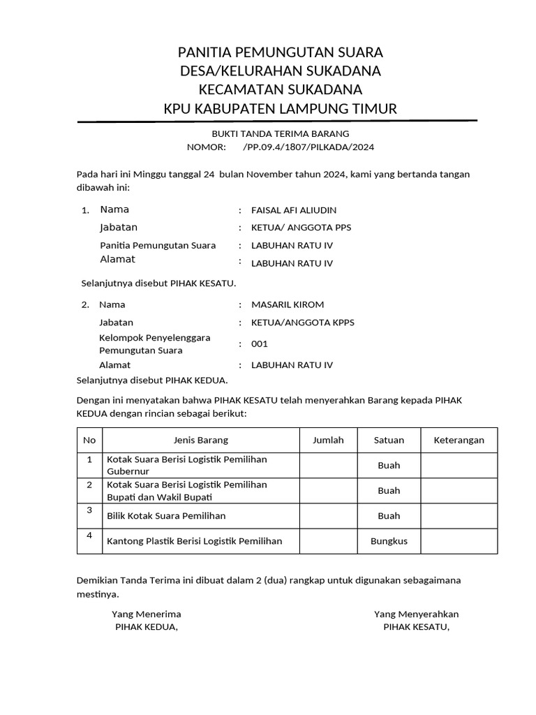 BTTB PPS KE KPPS | PDF