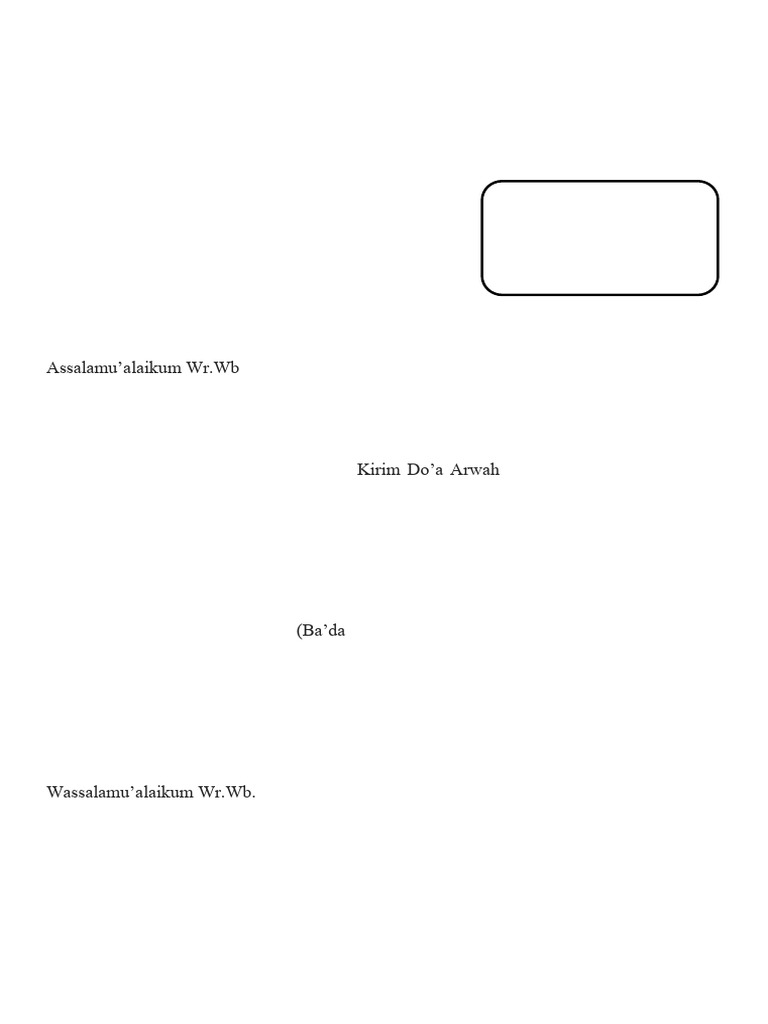 Contoh Undangan Selamatan | PDF