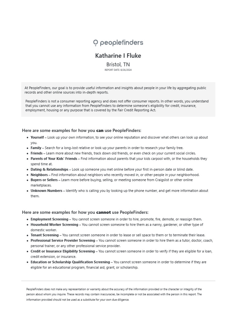 Background-Check-Report_Kathy-Fluke_8-26-2024 | PDF | Criminal Record ...