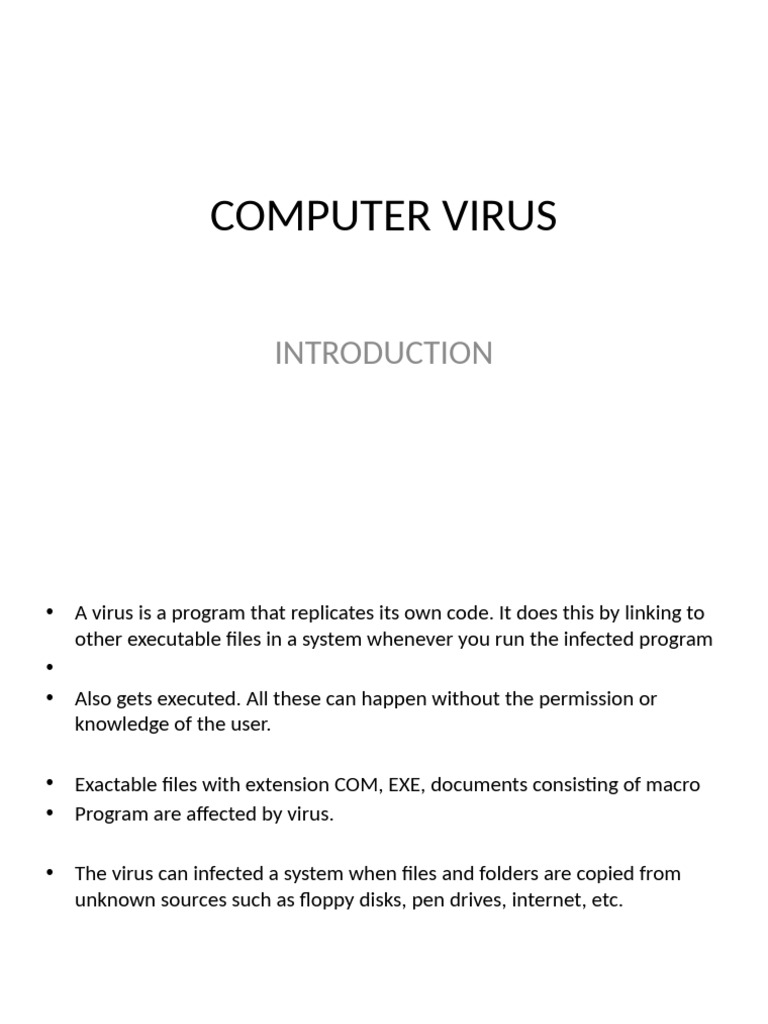 Understanding Computer Viruses and Symptoms | PDF