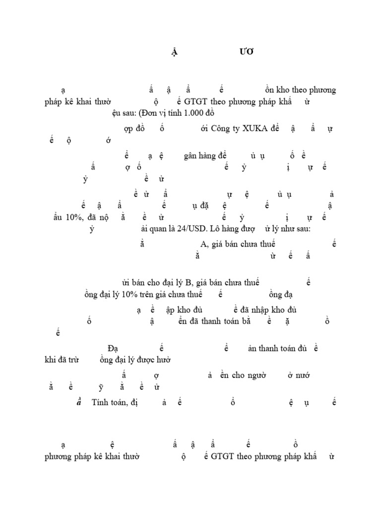 Bài Tập Kttmdv Chương 3 | PDF
