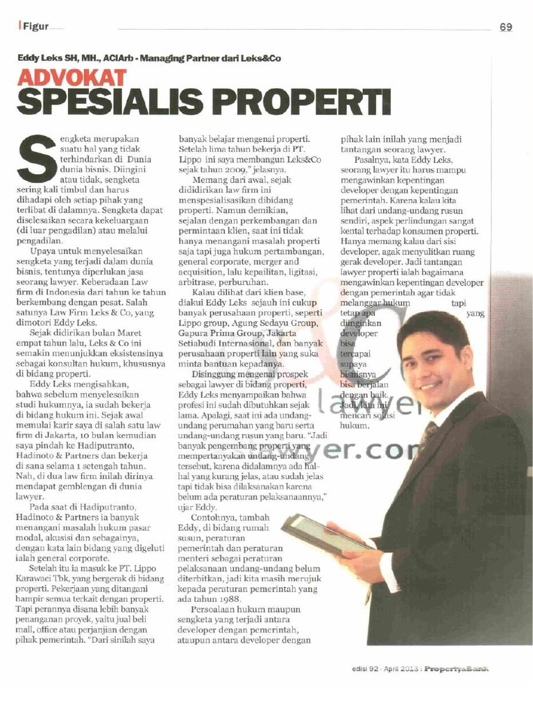 Advokat Spesialis Properti | PDF