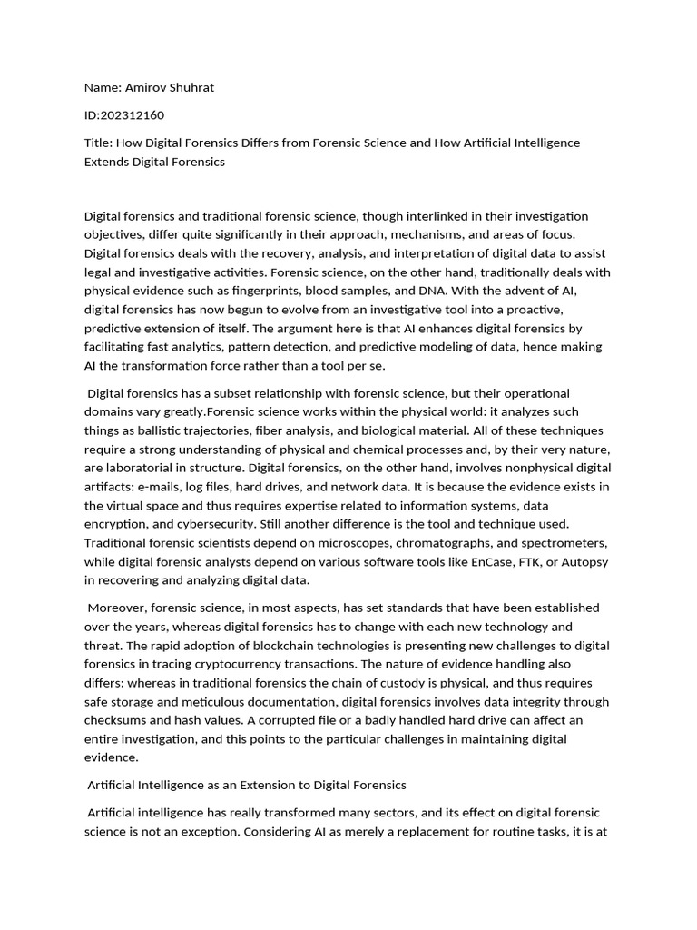 Document 1 | PDF | Digital Forensics | Artificial Intelligence