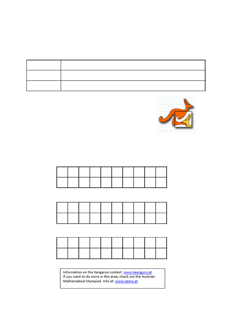 Math Kangaroo 12 | PDF | Triangle | Mouse