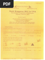 Math Kangaroo USA 2025 Test for Grades 1-2 | PDF