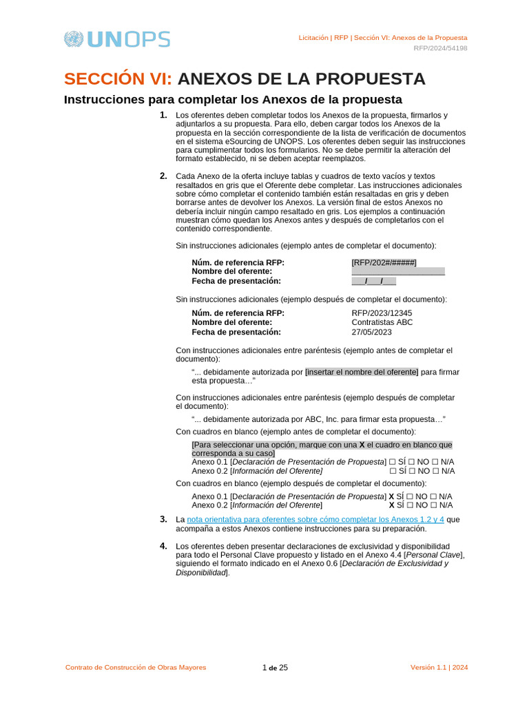Anexos para Propuesta RFP 2024/54198 | PDF | Póliza de seguros | Seguro