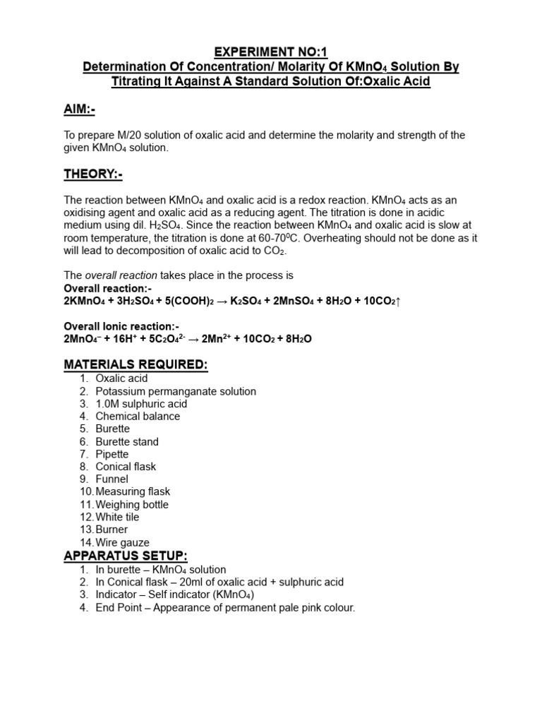 Grade 12 Titration Practical Procedure | PDF | Titration | Chemistry