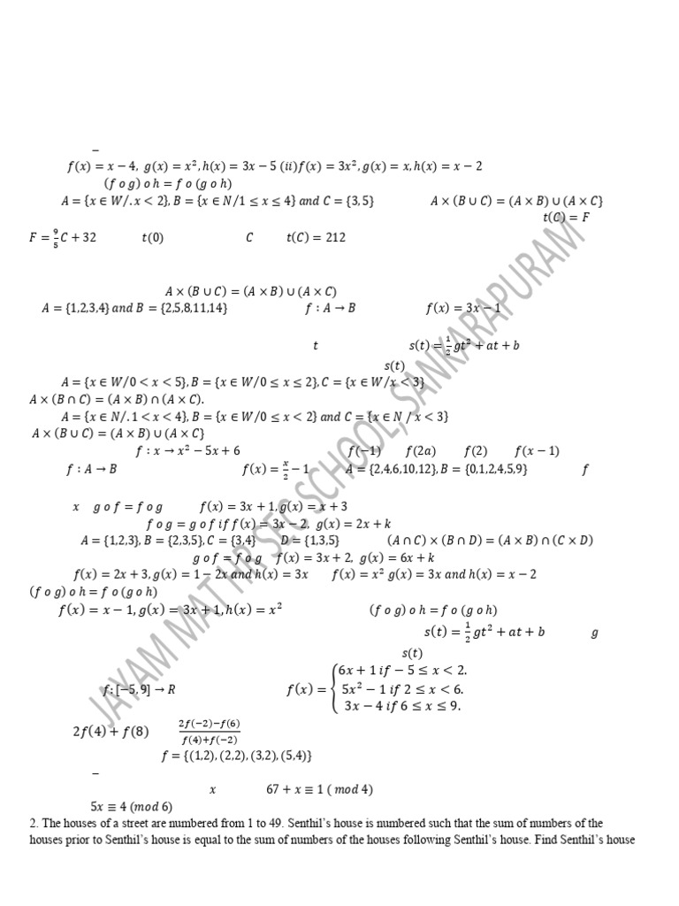 Namma Kalvi 10th Maths Important 5 Mark Questions em 217840 | PDF ...