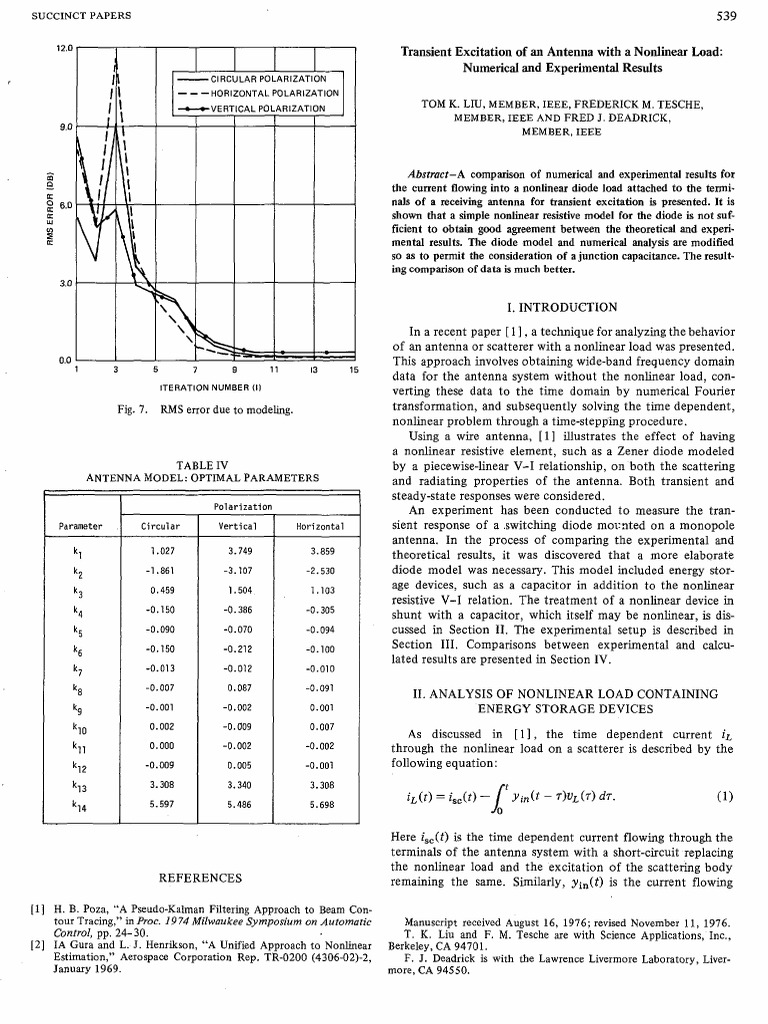 Nonlinear Antenna Load Analysis | PDF | Antenna (Radio) | Capacitor
