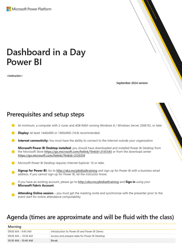 Dashboard in A Day Slides | PDF | Computing | Information Technology