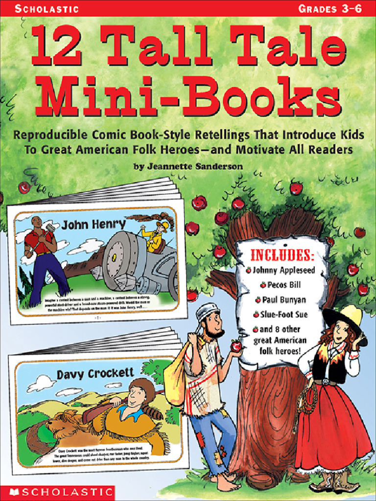 12 Mini-Books of American Tall Tales | PDF