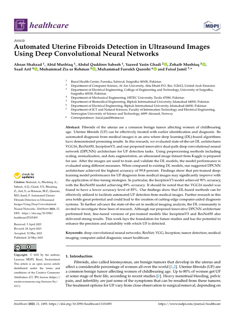 Automated Uterine Fibroids Detection In Ultrasound Images Using Deep Convolutional Neural