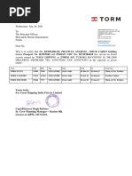 Sea Service Letter for Deck Cadet | PDF