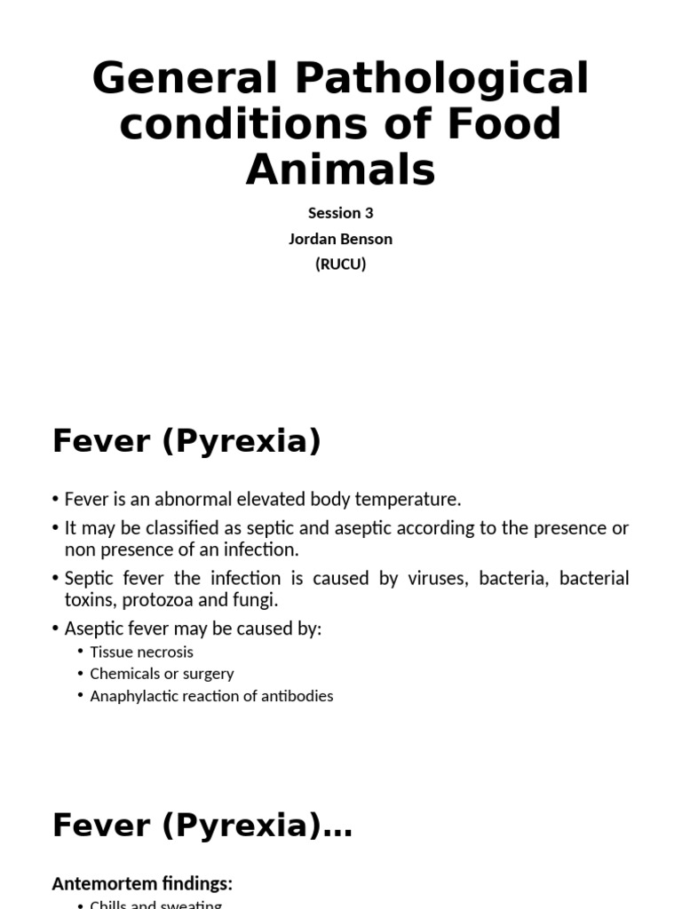 Pathological Conditions in Food Animals | PDF | Edema | Neoplasms
