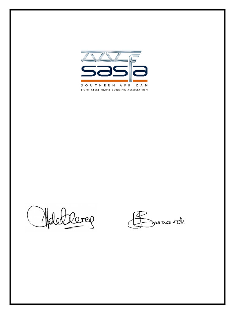 SASFA ACCREDITATION SCHEME Certificate 2014 Framecad | PDF