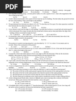 Remedial Physics Exercises | PDF | Acceleration | Velocity