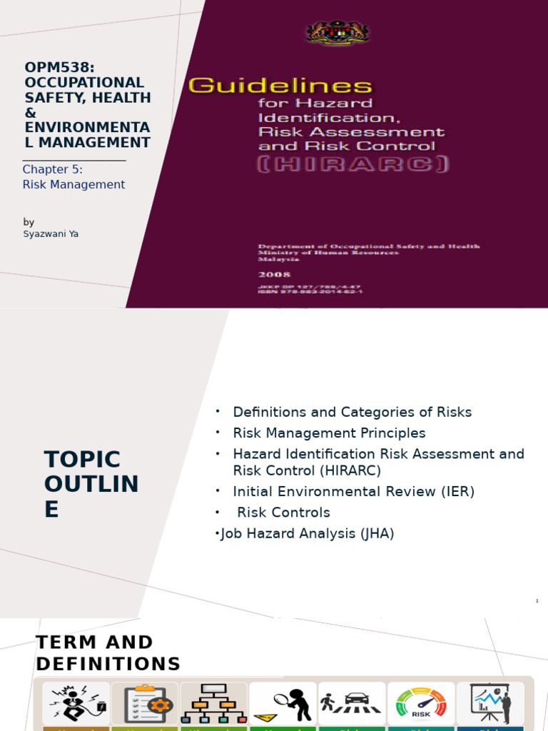 Chapter 5 - Risk Management | PDF | Risk | Occupational Safety And Health