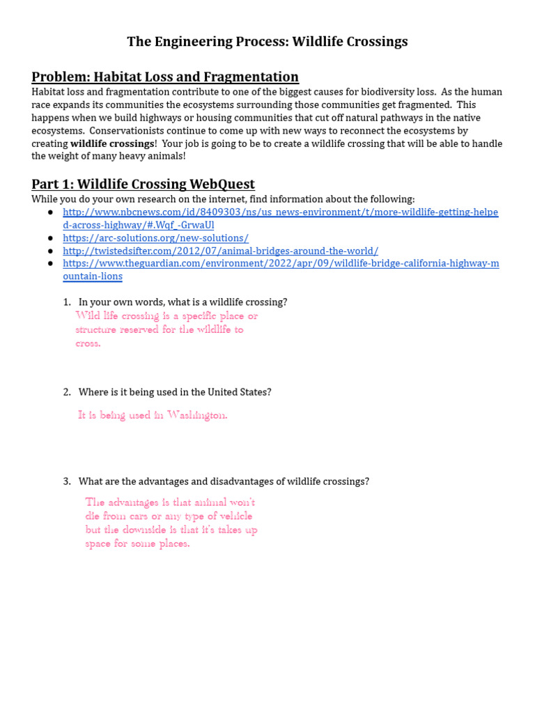 1 Wildlife Crossing Bridge Research | PDF | Wildlife | Natural Environment