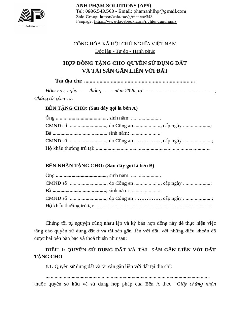 13 HD TANG CHO QSDD va TSGLVD | PDF