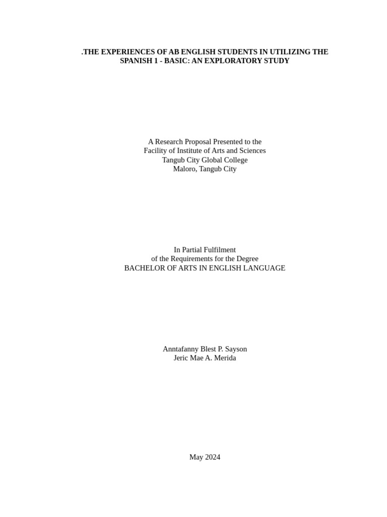 AB English Students' Spanish Learning Insights | PDF | Qualitative ...