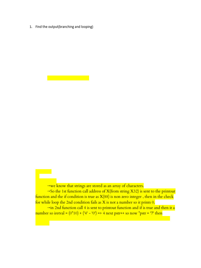 Zoho Round 1 C Aptitude Part2 Pdf Software Computer Engineering