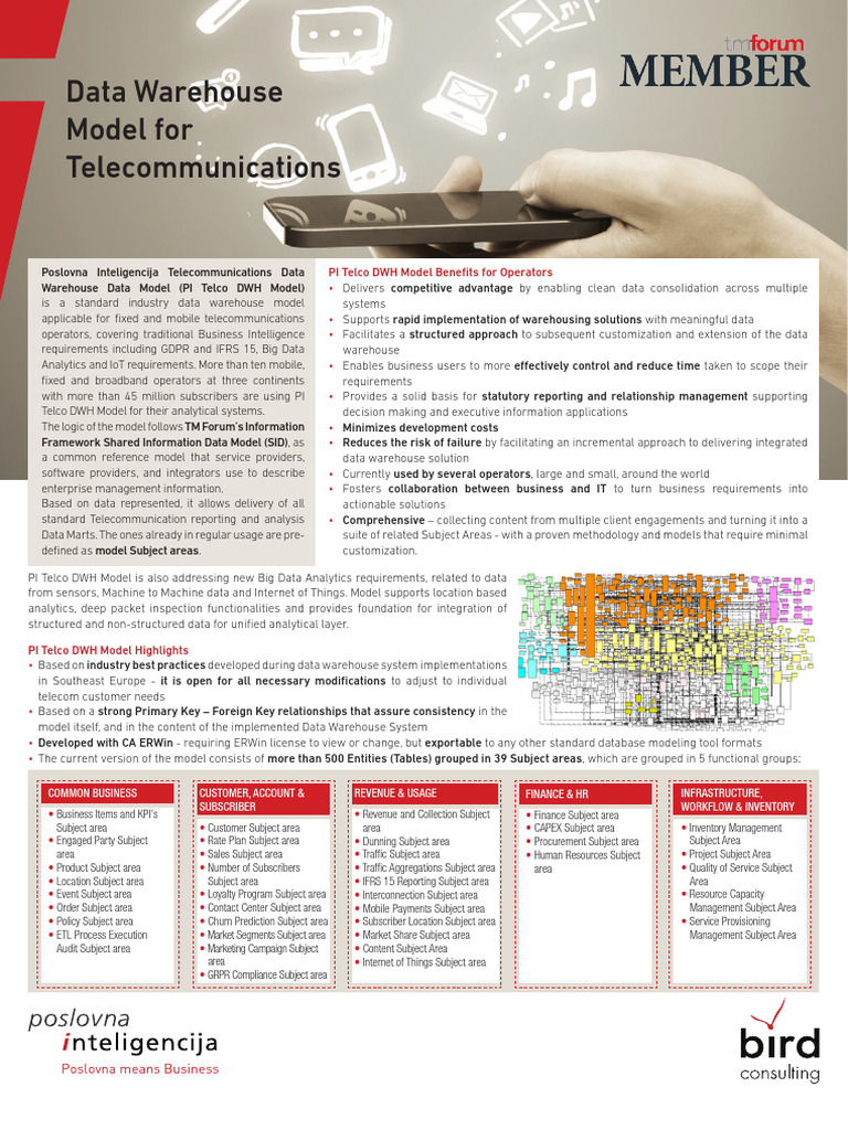 PI Telco DWH Model Flyer | PDF | Data Warehouse | Business