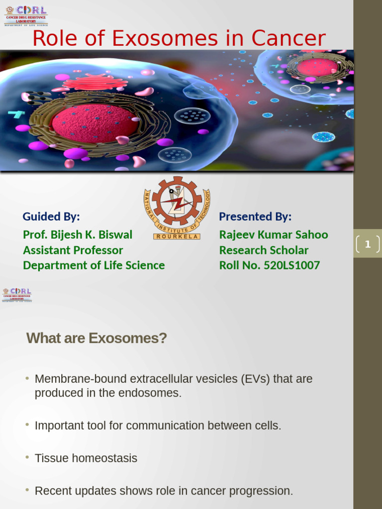 Exosomes Ppt | PDF | Vesicle (Biology And Chemistry) | Cell Biology