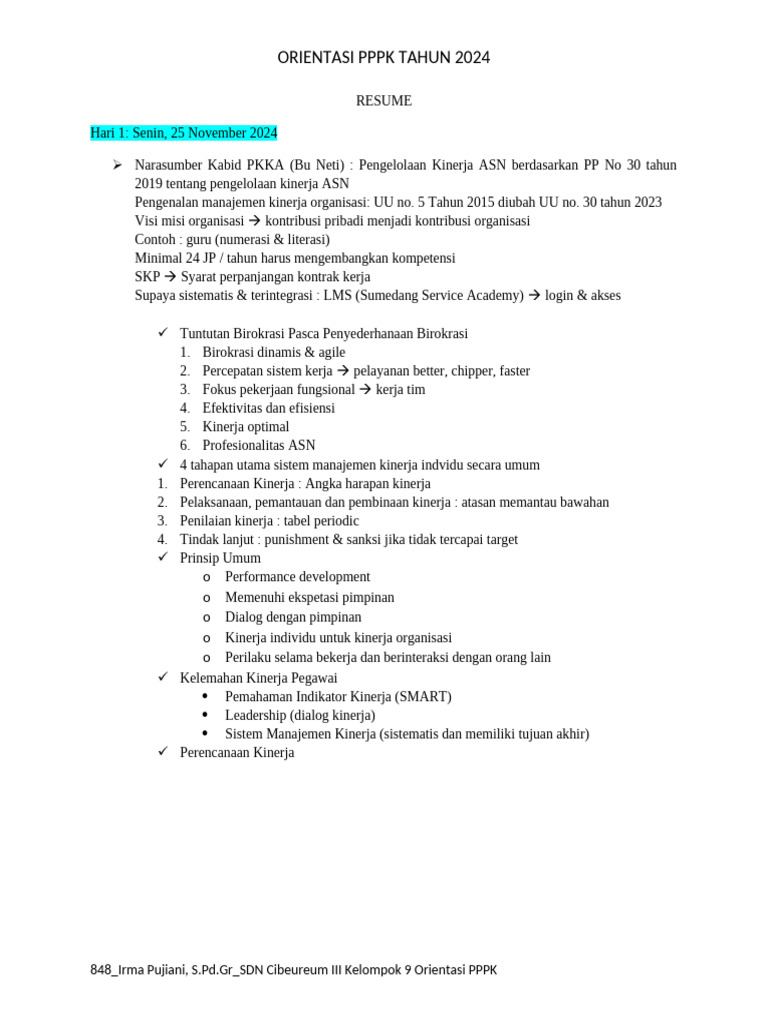 RESUME Hari 1 (Part 2) | PDF