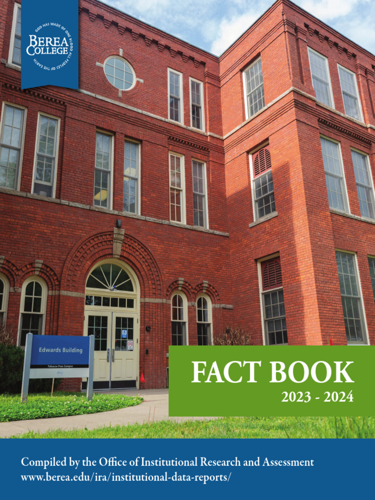 Berea College Fact Book 2023-2024 | PDF | Science | Bachelor's Degree