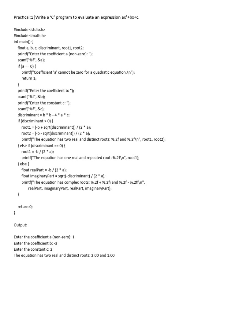 C MCA 1st-Sem Practical File | PDF | Integer (Computer Science) | Computing