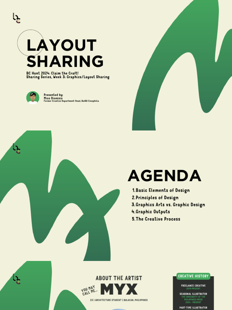 Graphics/Layout Sharing Presentation | PDF | Graphic Design | Page Layout