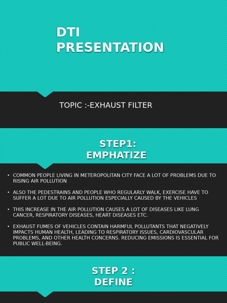 DTI PRESENTATION-1 | PDF