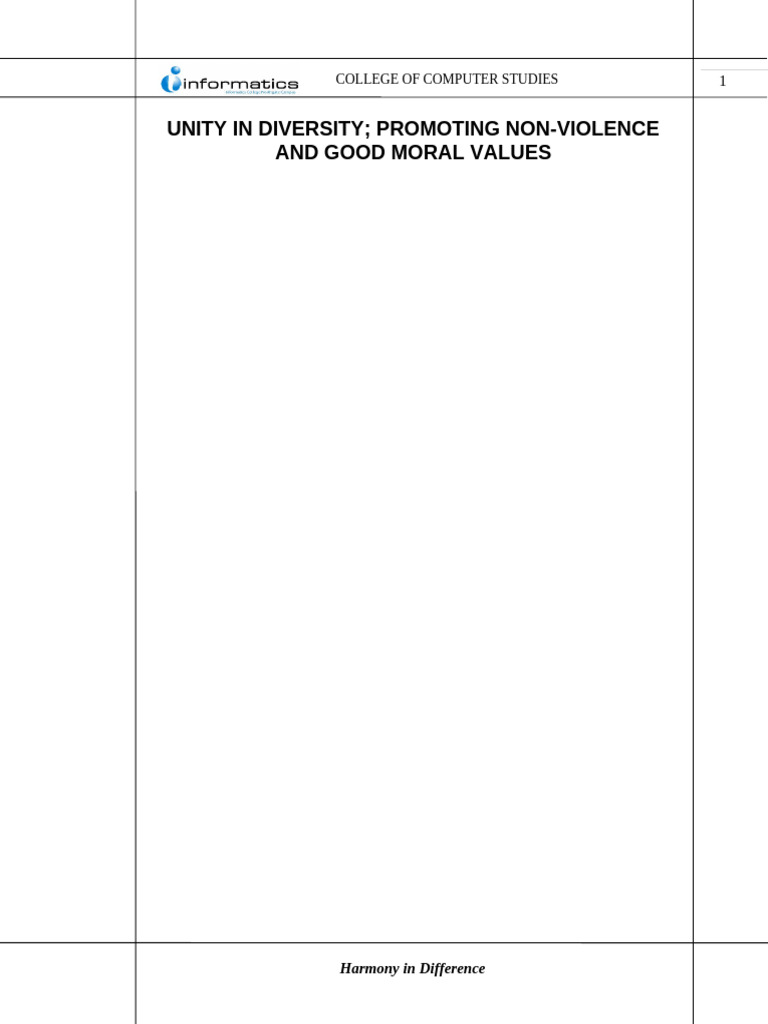Harmony In Different PDF