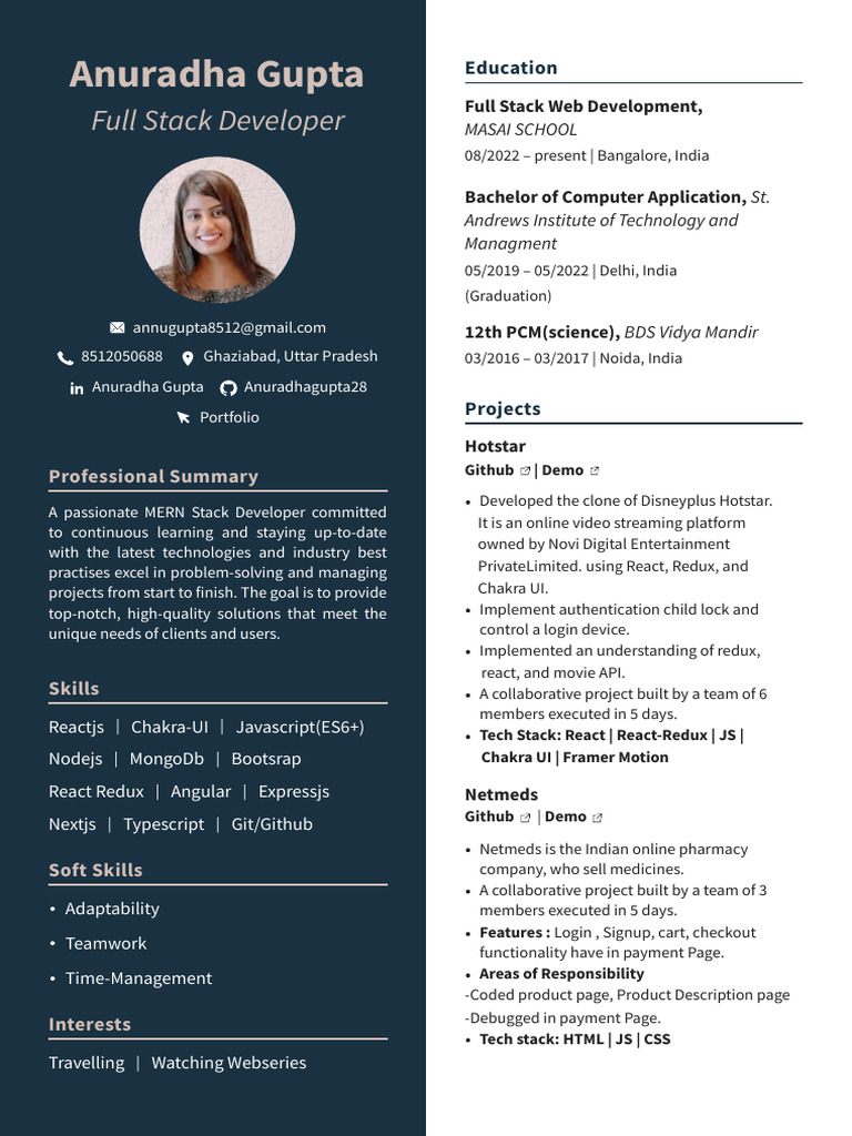 Anuradha-Gupta-Resume | PDF | Computing | Web Development
