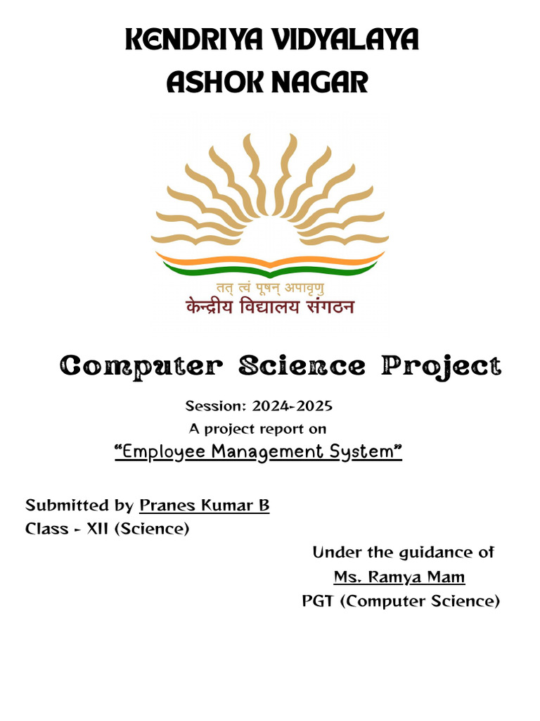 Pm Sri Kendriya Vidyalaya | PDF | Python (Programming Language) | Software Pm Sri Kendriya Vidyalaya | PDF | Python (Programming Language) | Software