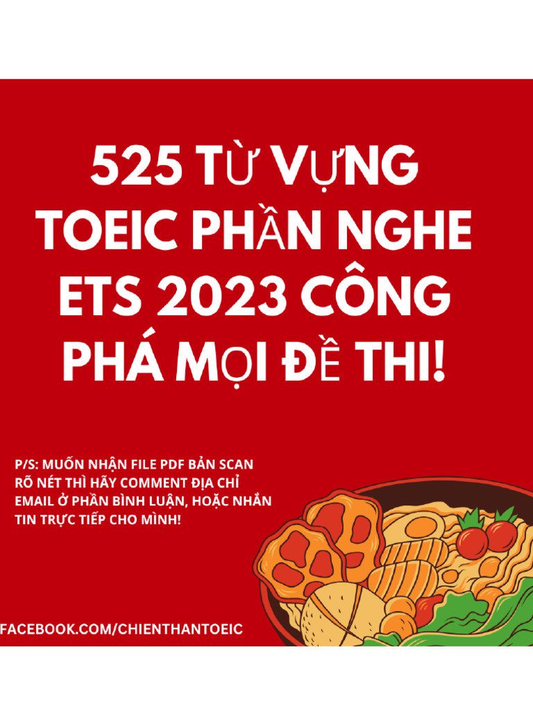 525 từ vựng TOEIC công phá mọi đề thi LISTENING | PDF