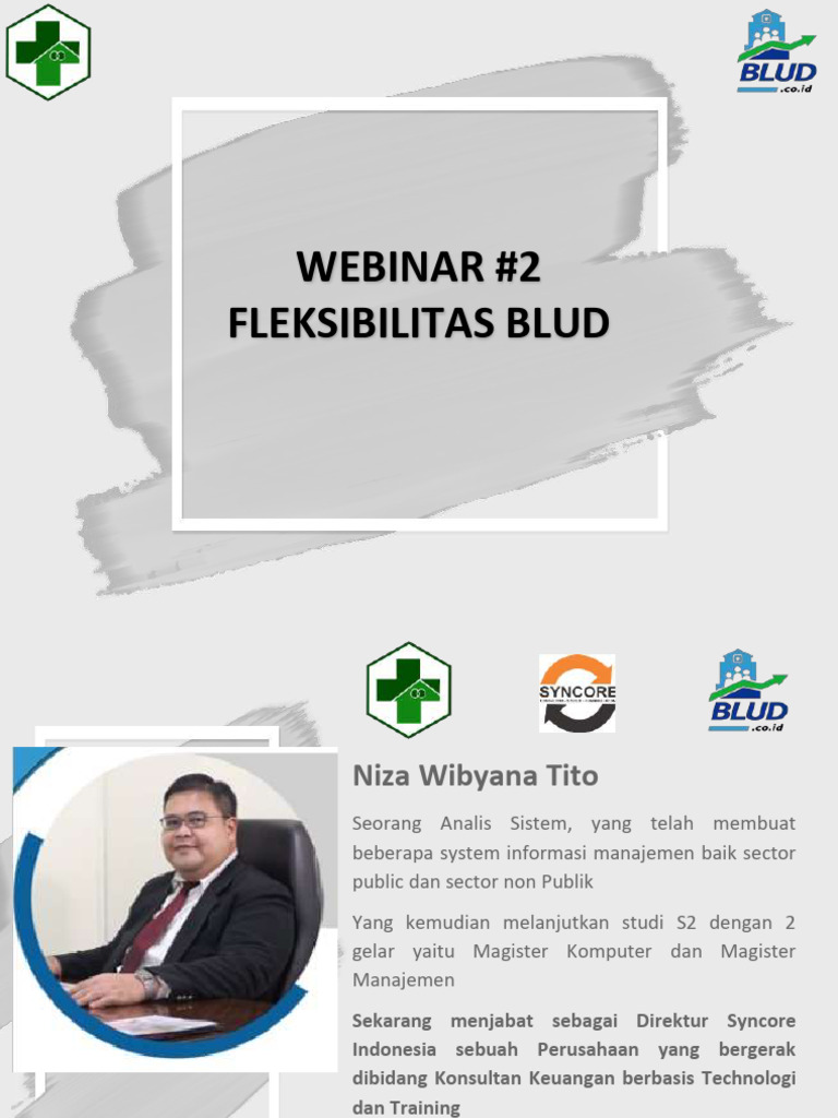 Salinan Materi Webinar #2 Fleksibilitas BLUD | PDF