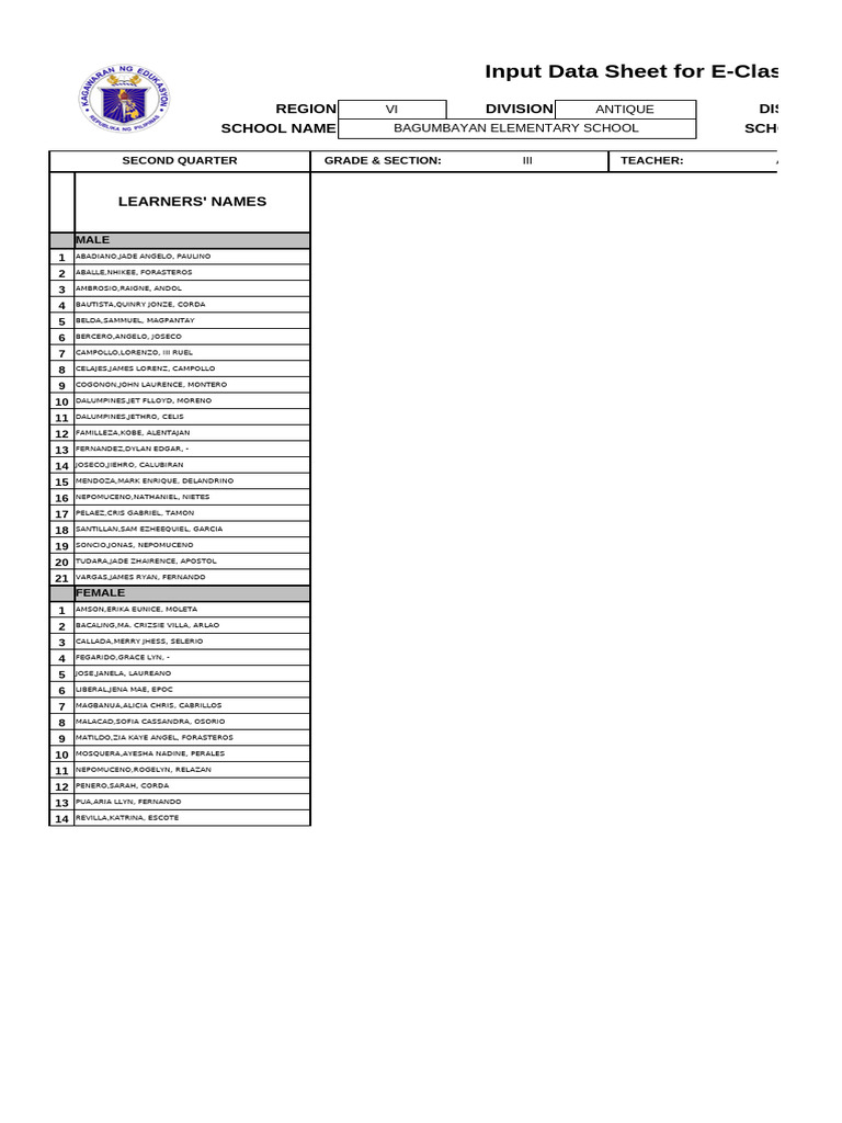 Grade 3_2nd Quarter Sy 2024-2025 | PDF