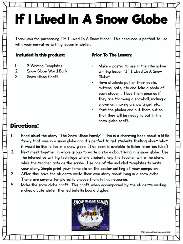 Winter Narrative Writing Resource | PDF | Water Ice | Precipitation
