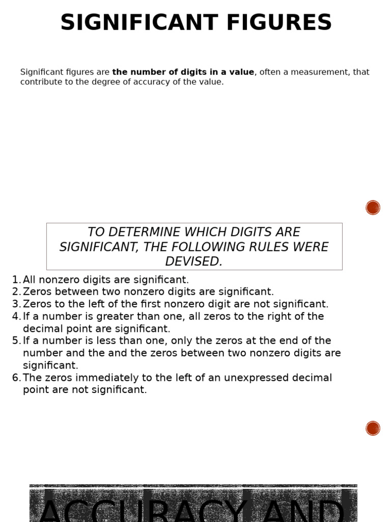 Accuracy and Precision | PDF | Accuracy And Precision | Significant Figures
