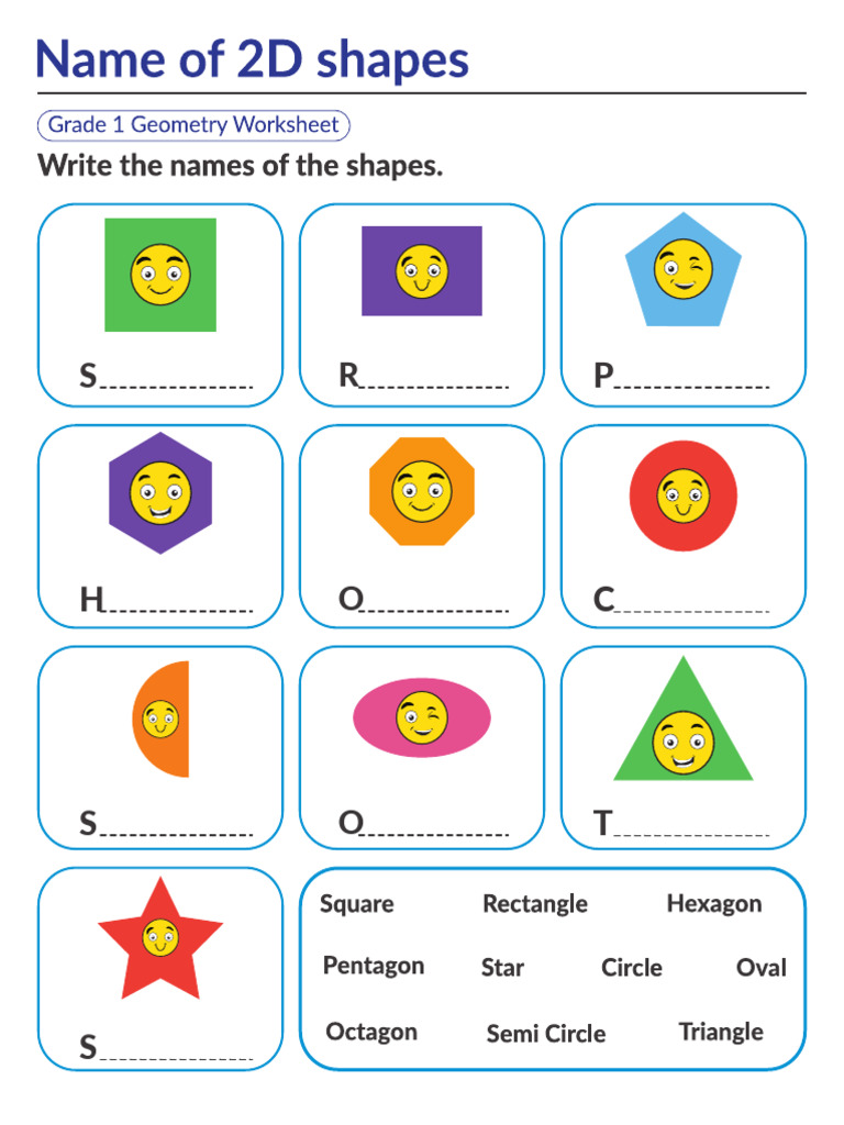 Name of 2D Shapes | PDF
