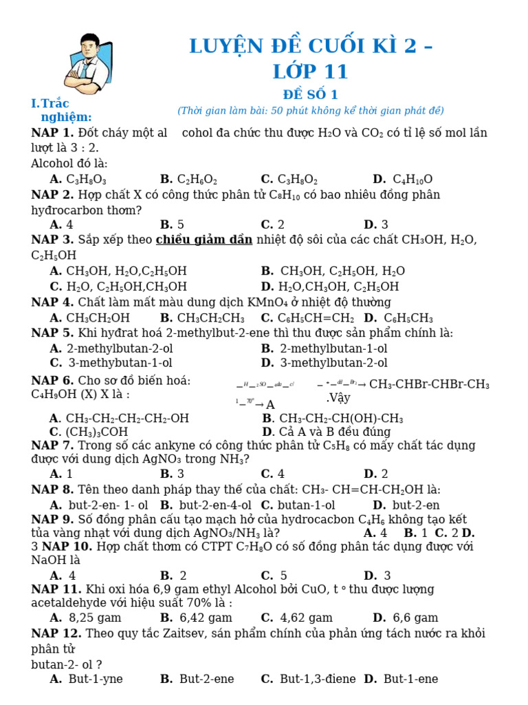 2K7 - LUYỆN ĐỀ CUỐI KÌ 2 -ĐỀ SỐ 1 | PDF