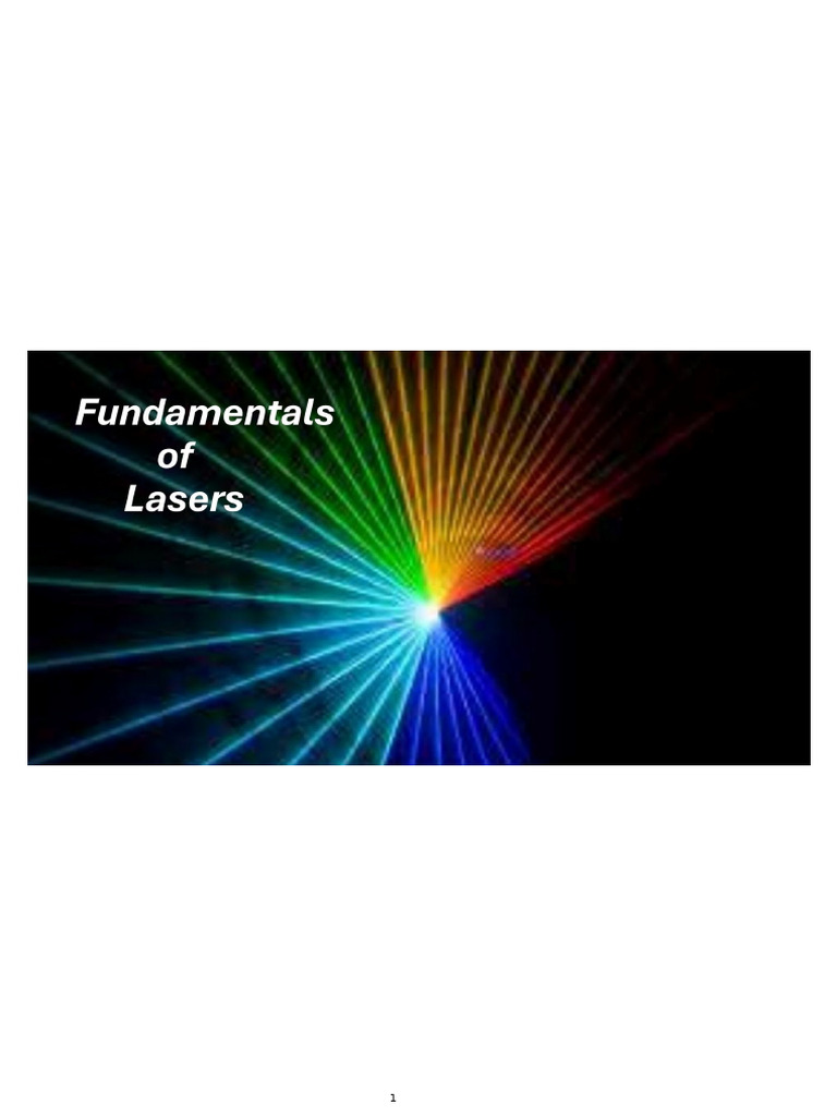 Fundamentals of Lasers Ppt | PDF