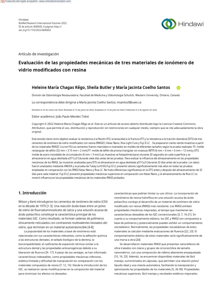 RMGIC en Es | PDF | Fractura | Polímeros