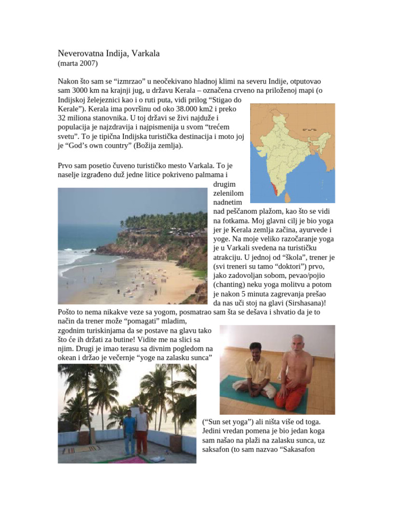 12 Incredible India, Varkala | PDF