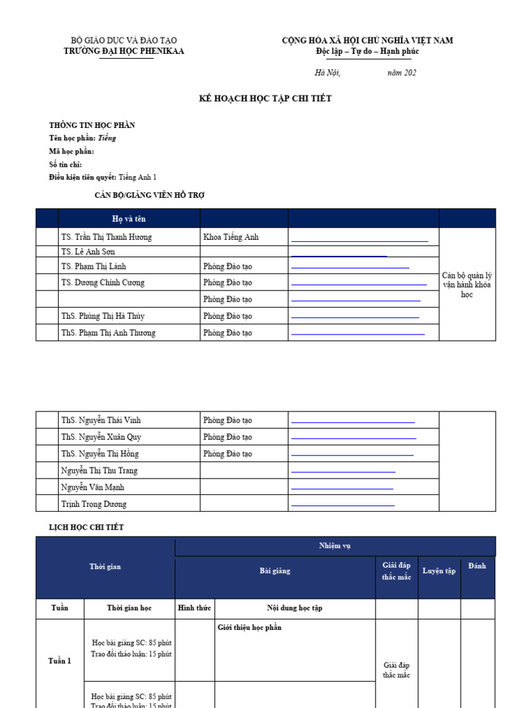 TA2 - KHHT Chi Tiet - 190824 | PDF