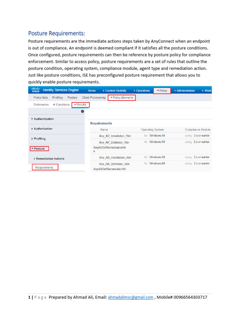 105-Posture+Requirements | PDF